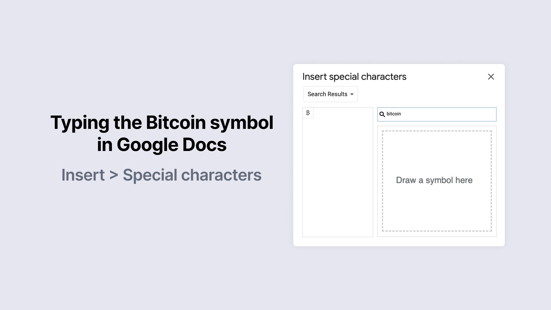 How to Type the Bitcoin Symbol (₿) on Any Device